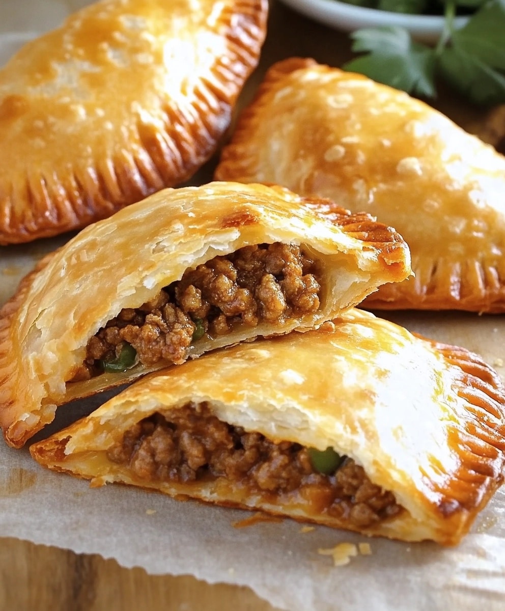 Cheesy Ground Beef Empanadas Recipe - Savory Recipe