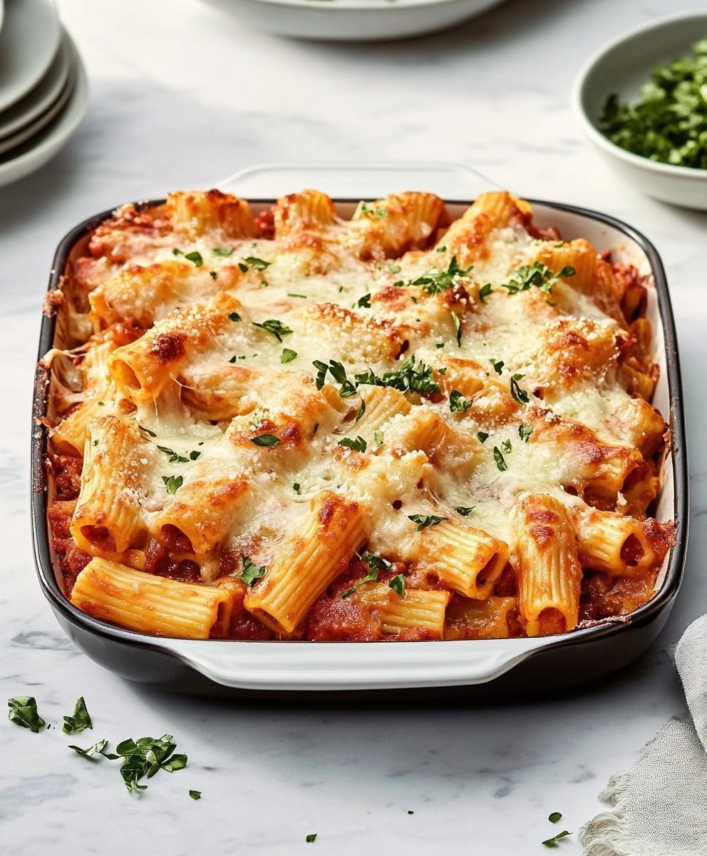 Baked Rigatoni Recipe - Savory Recipe