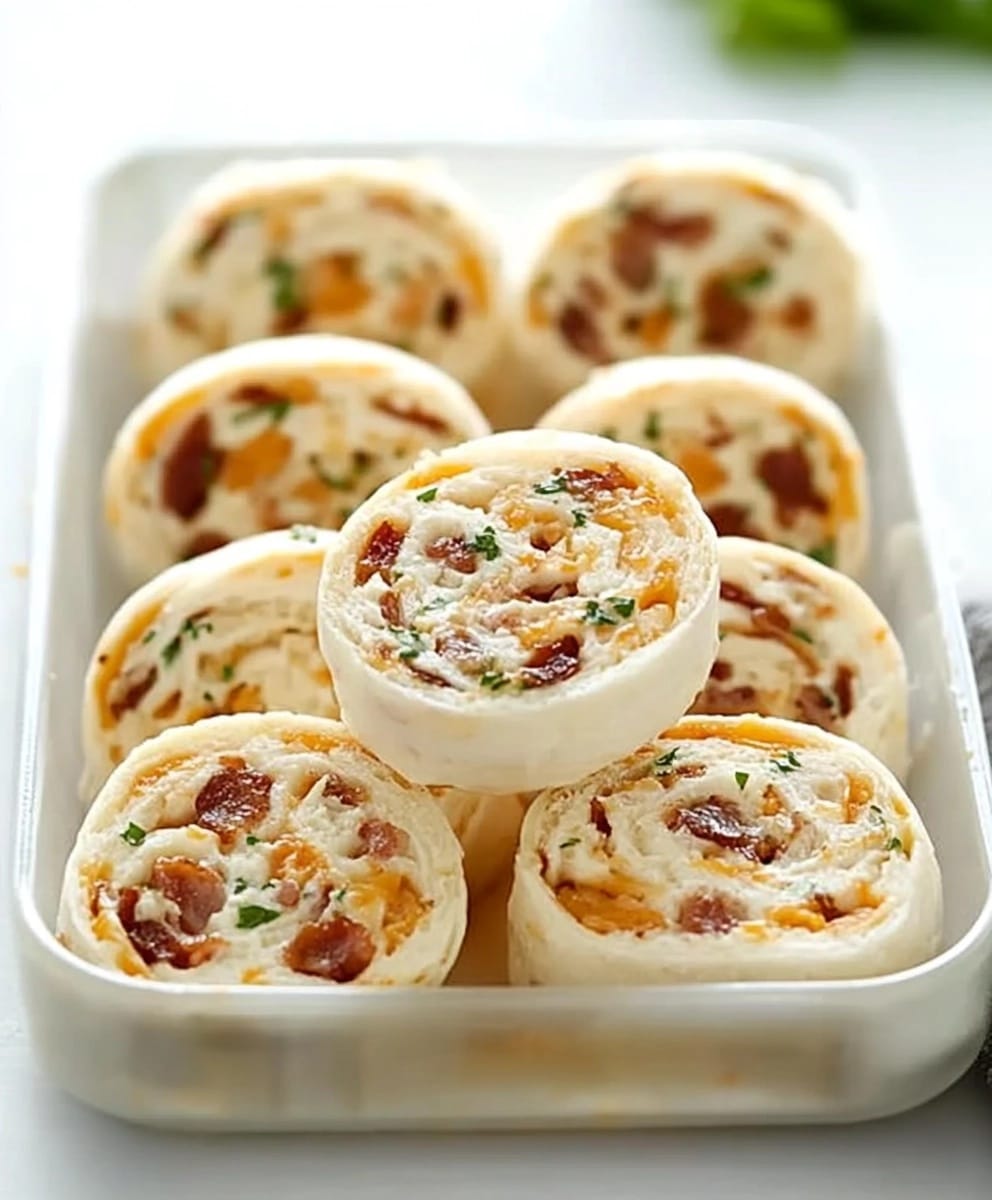 Bacon Cheddar Ranch Pinwheel Recipe - Savory Recipe