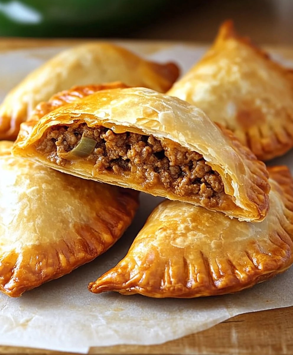 Cheesy Ground Beef Empanadas Recipe - Savory Recipe