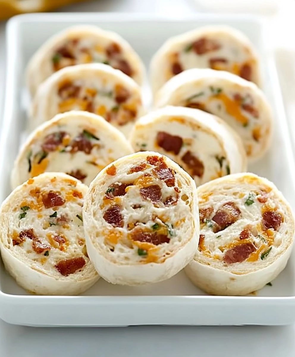 Bacon Cheddar Ranch Pinwheel Recipe - Savory Recipe