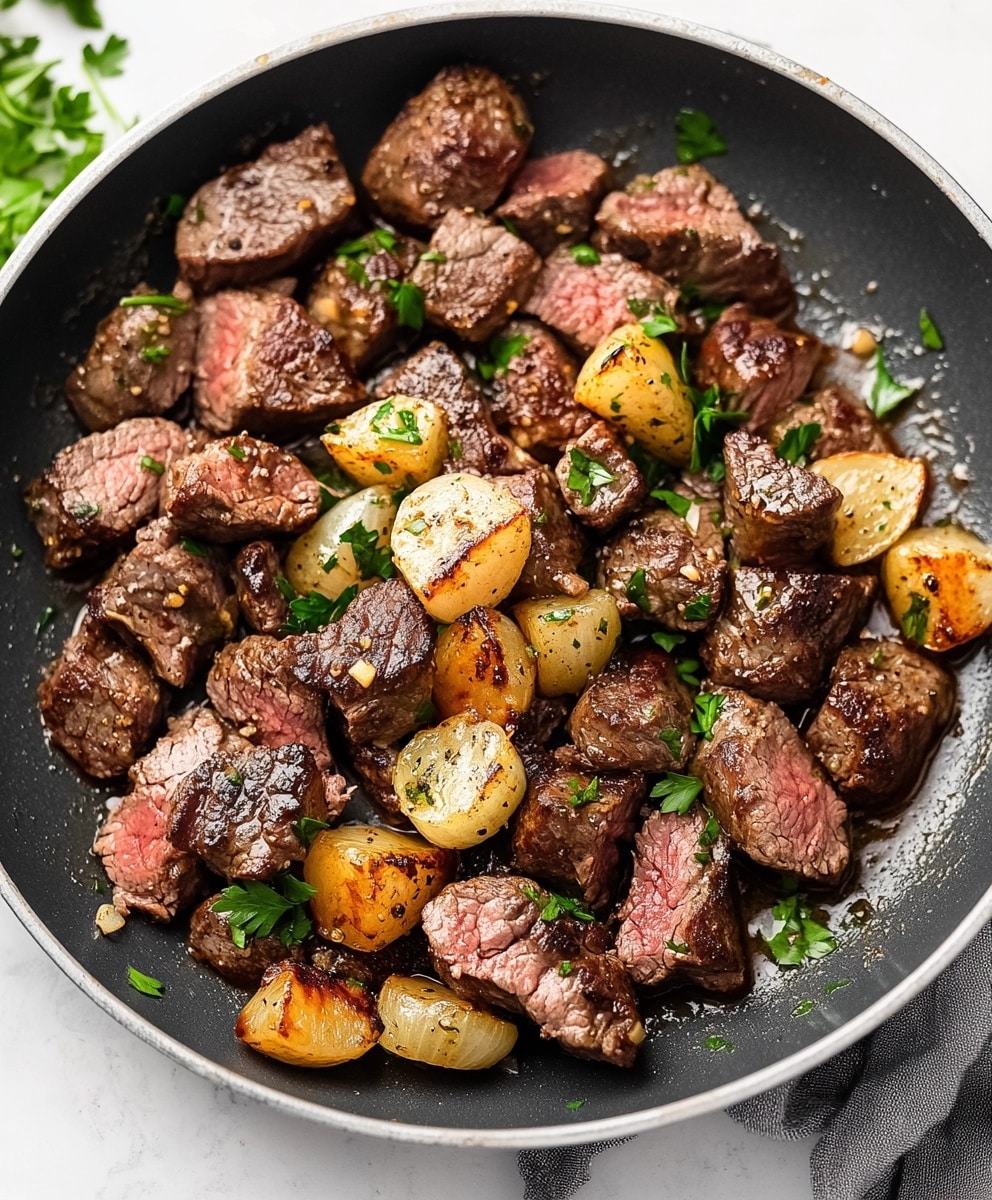 Garlic Butter Steak Bites Recipe - Savory Recipe