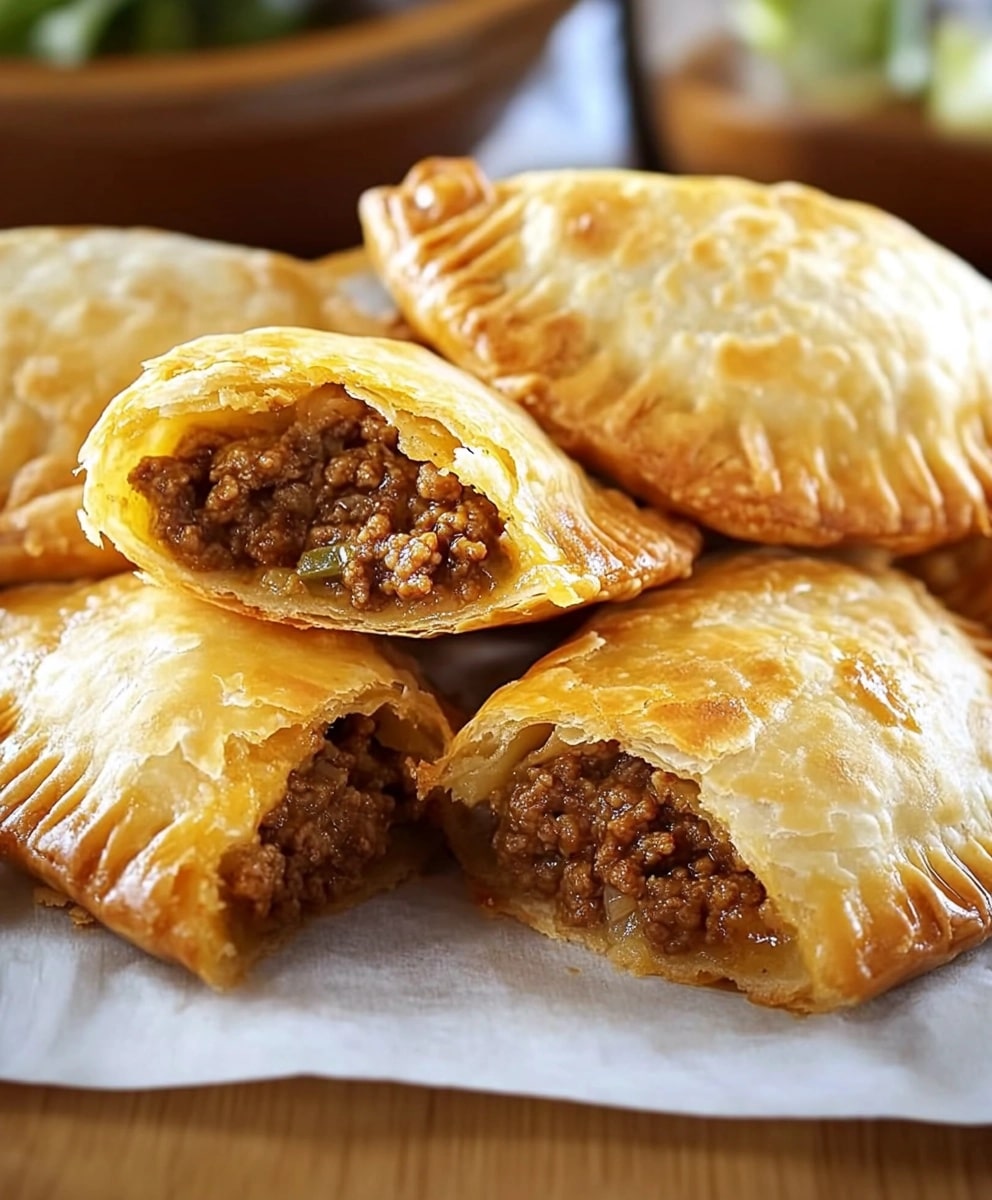 Cheesy Ground Beef Empanadas Recipe - Savory Recipe