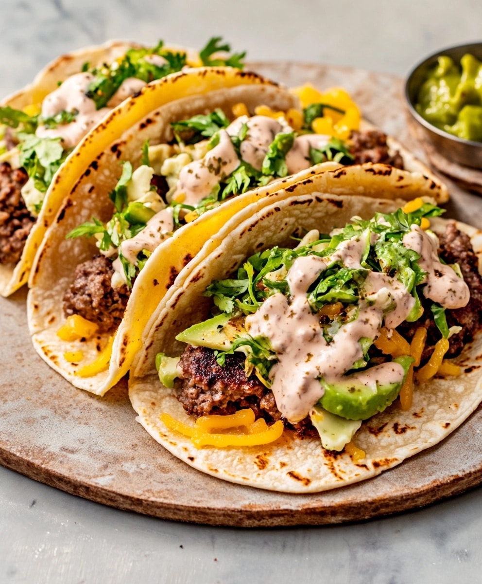 Smash Burger Tacos Recipe - Savory Recipe