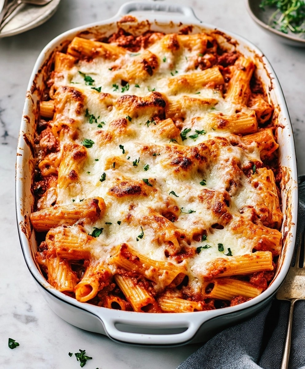 Baked Rigatoni Recipe - Savory Recipe