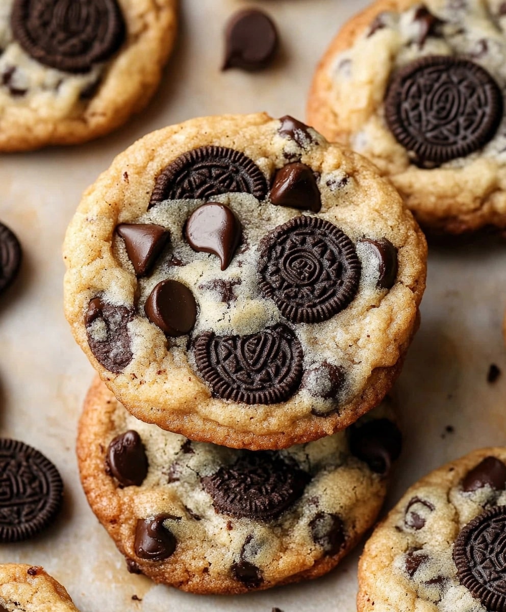 Chewy Oreo Chocolate Chip Cookies Recipe - Savory Recipe