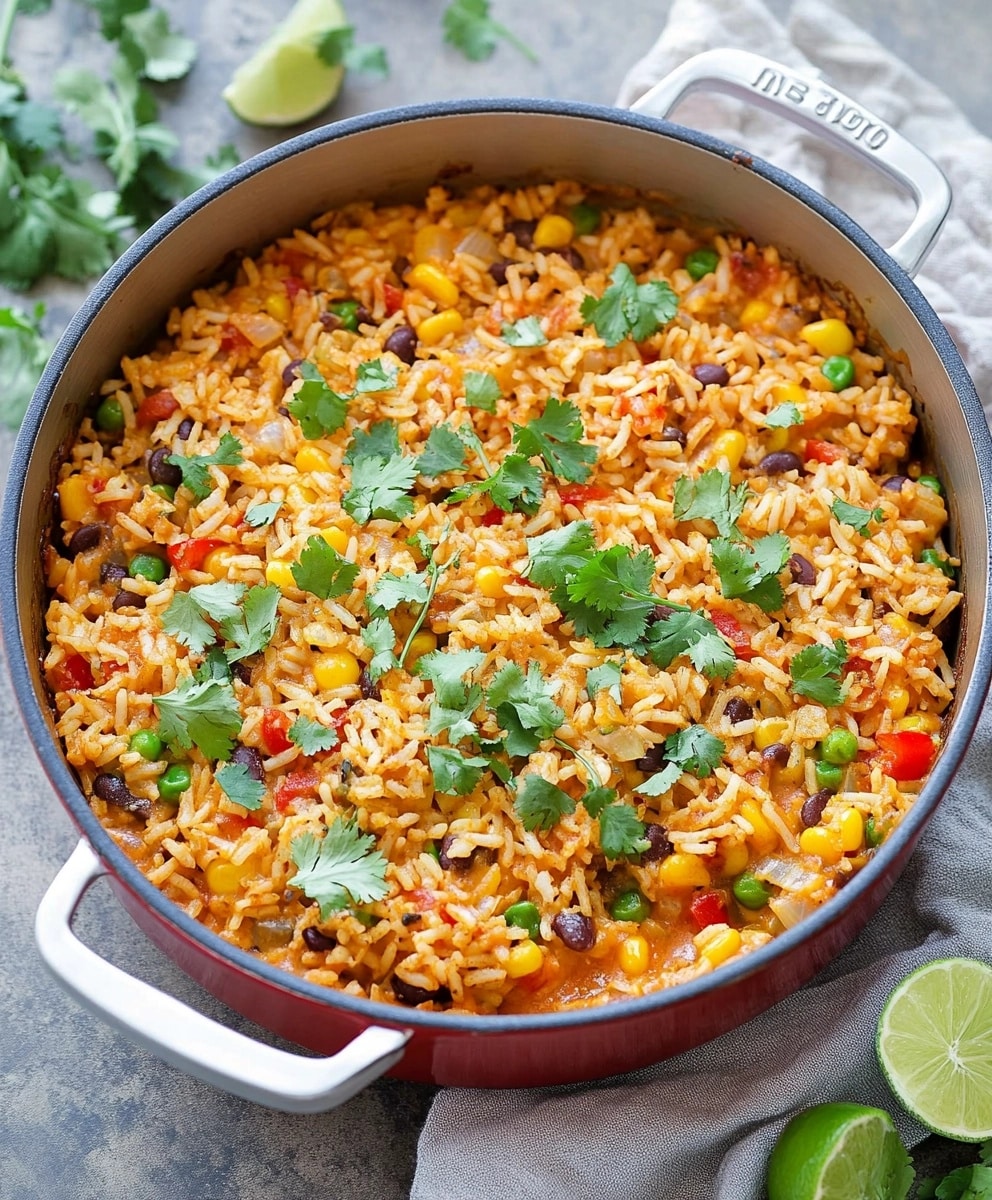 One Pot Mexican Rice Casserole Recipe - Savory Recipe