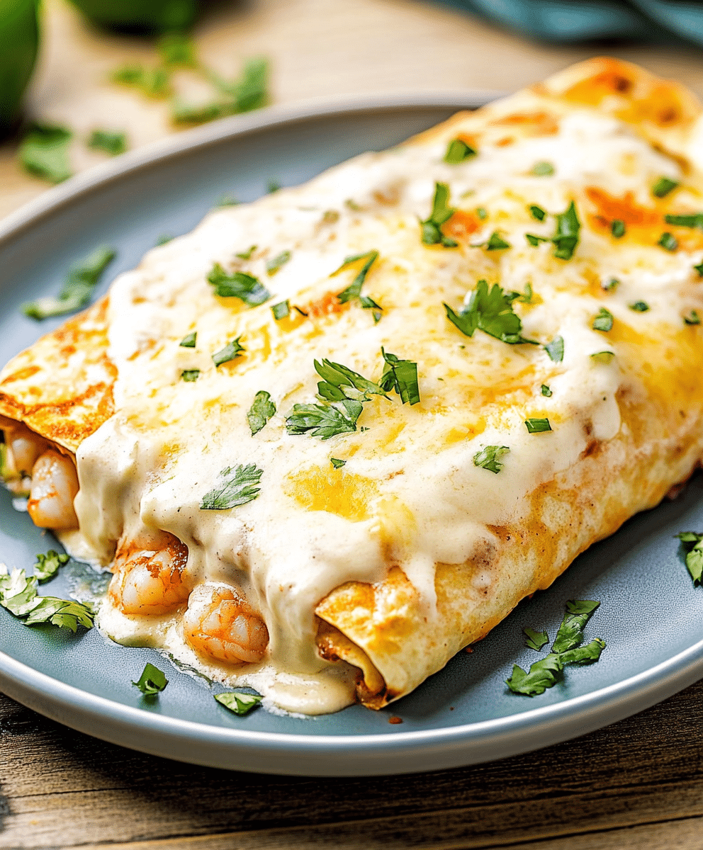 Creamy Shrimp Enchiladas Recipe - Savory Recipe