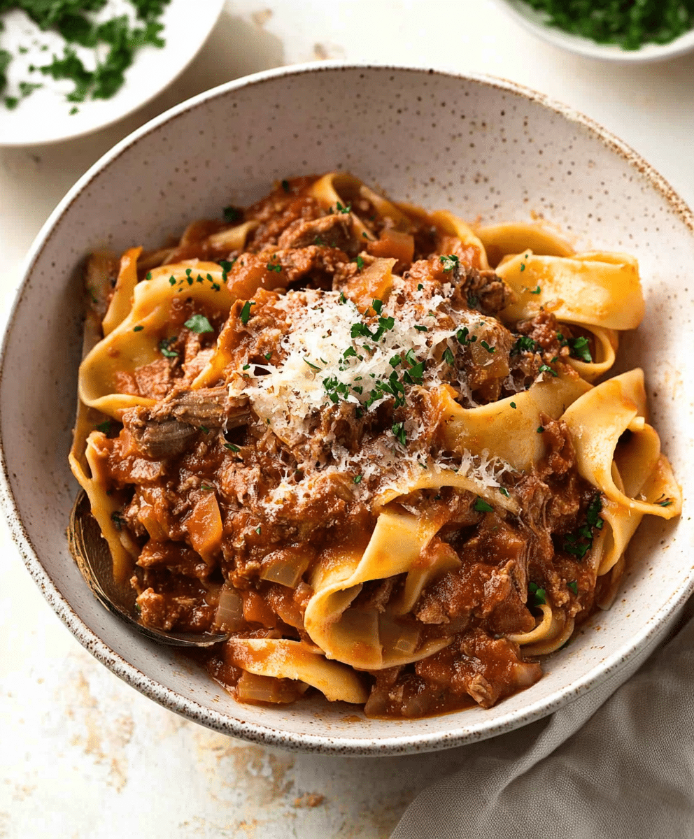 Slow Cooker Beef Ragu Recipe - Savory Recipe