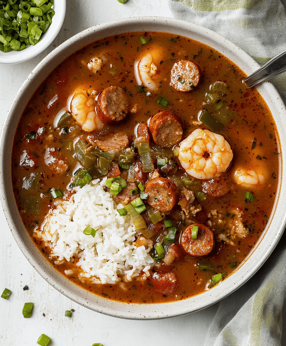 Shrimp And Sausage Gumbo Recipe - Savory Recipe