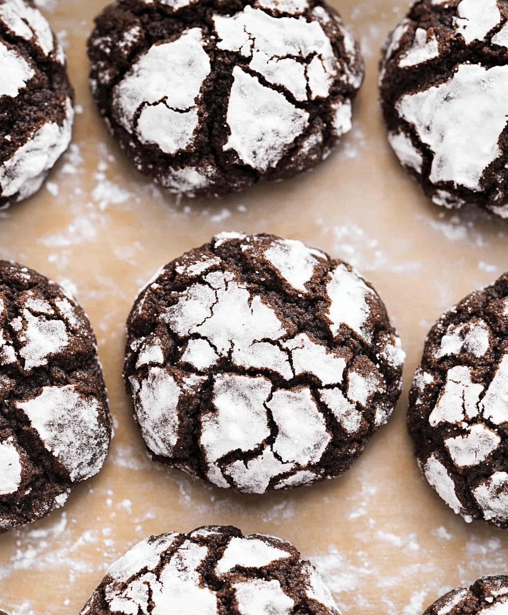 Chocolate Crinkle Cookies Recipe - Savory Recipe