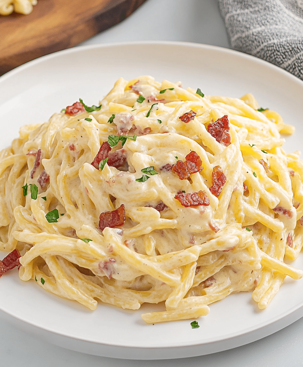 Creamy Bacon Pasta Recipe - Savory Recipe