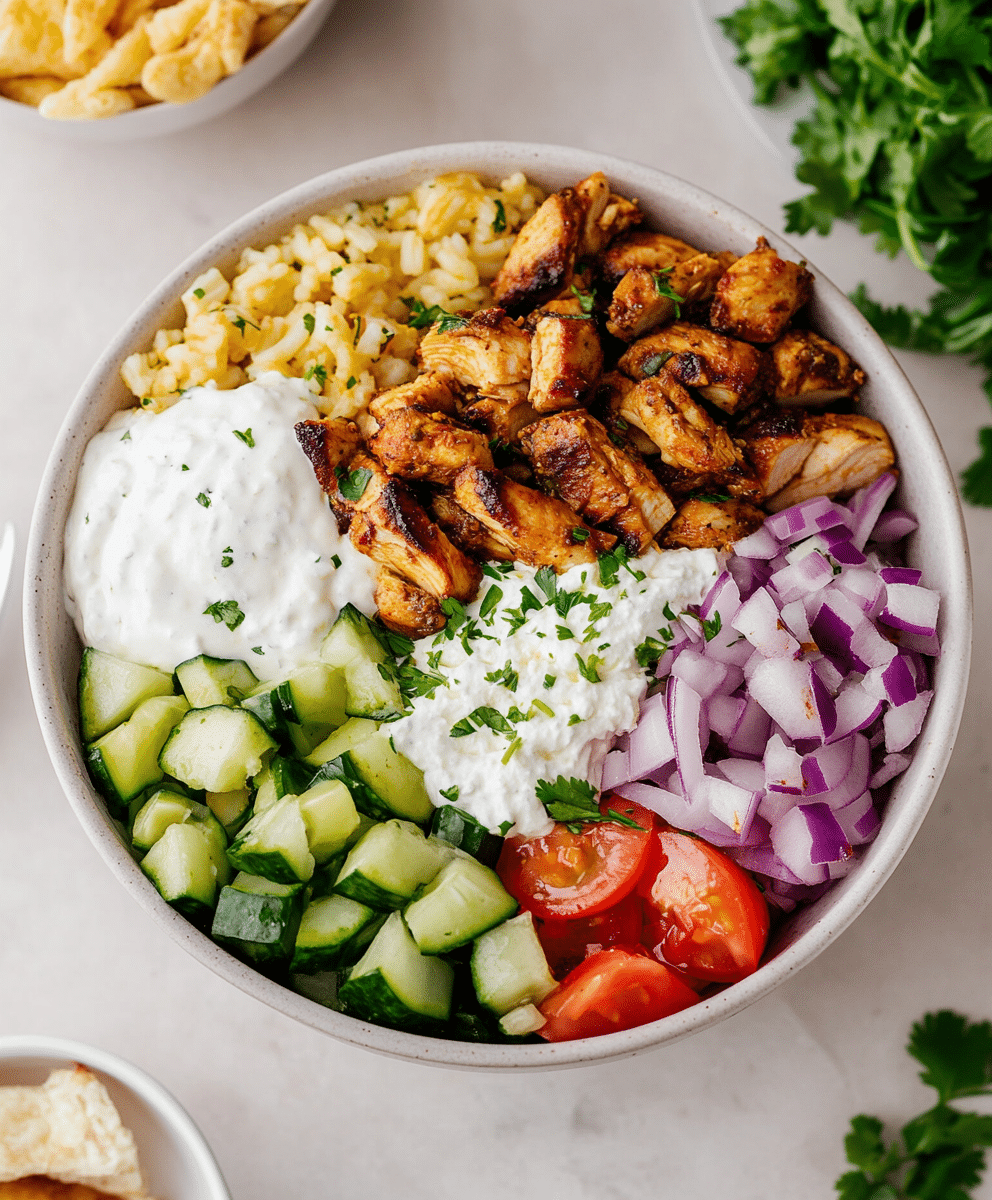 Chicken Gyro Bowls Recipe - Savory Recipe