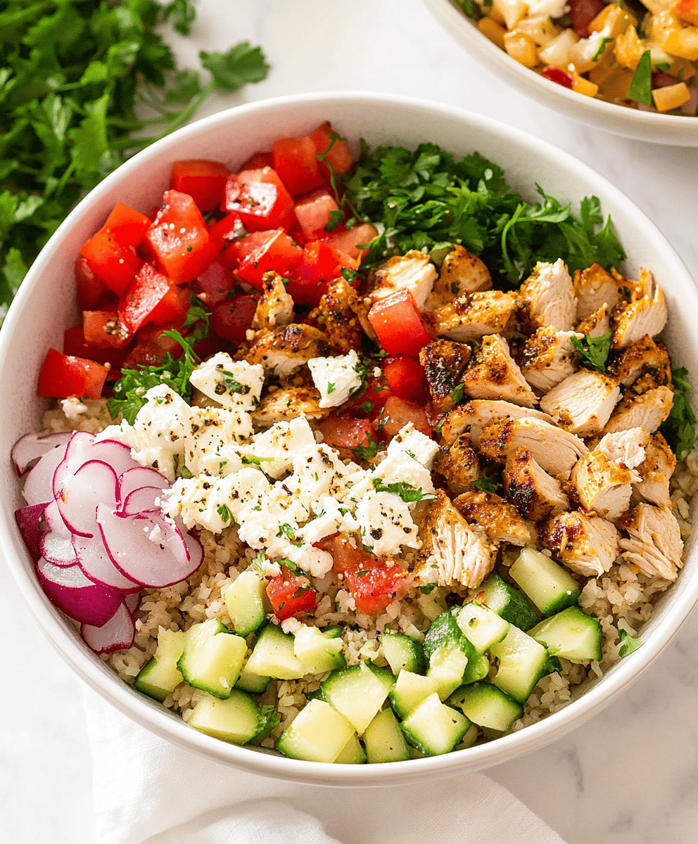 Greek Chicken Bowl Recipe - Savory Recipe