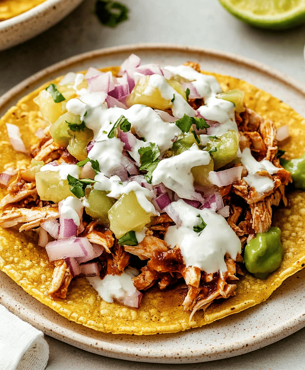 Barbecue Chicken Tostadas Recipe - Savory Recipe