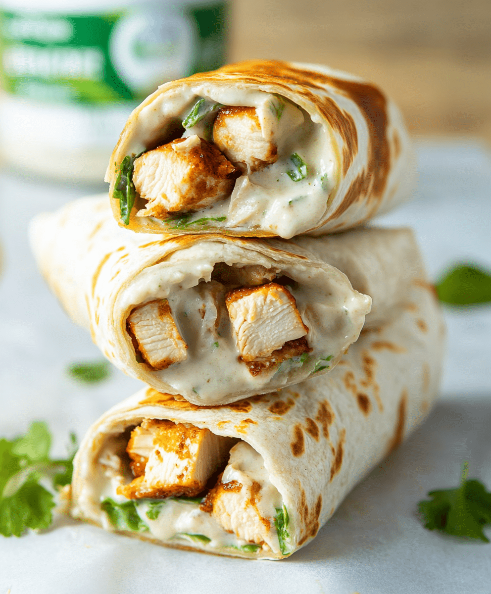 Chicken Ranch Wraps Recipe - Savory Recipe