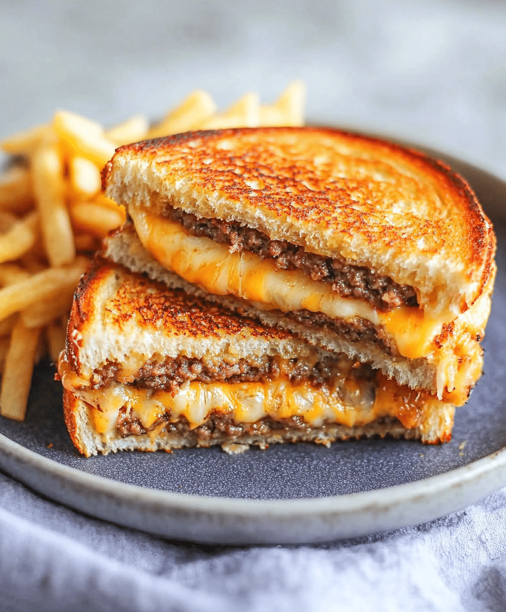 Grilled Cheese Patty Melts Recipe - Savory Recipe
