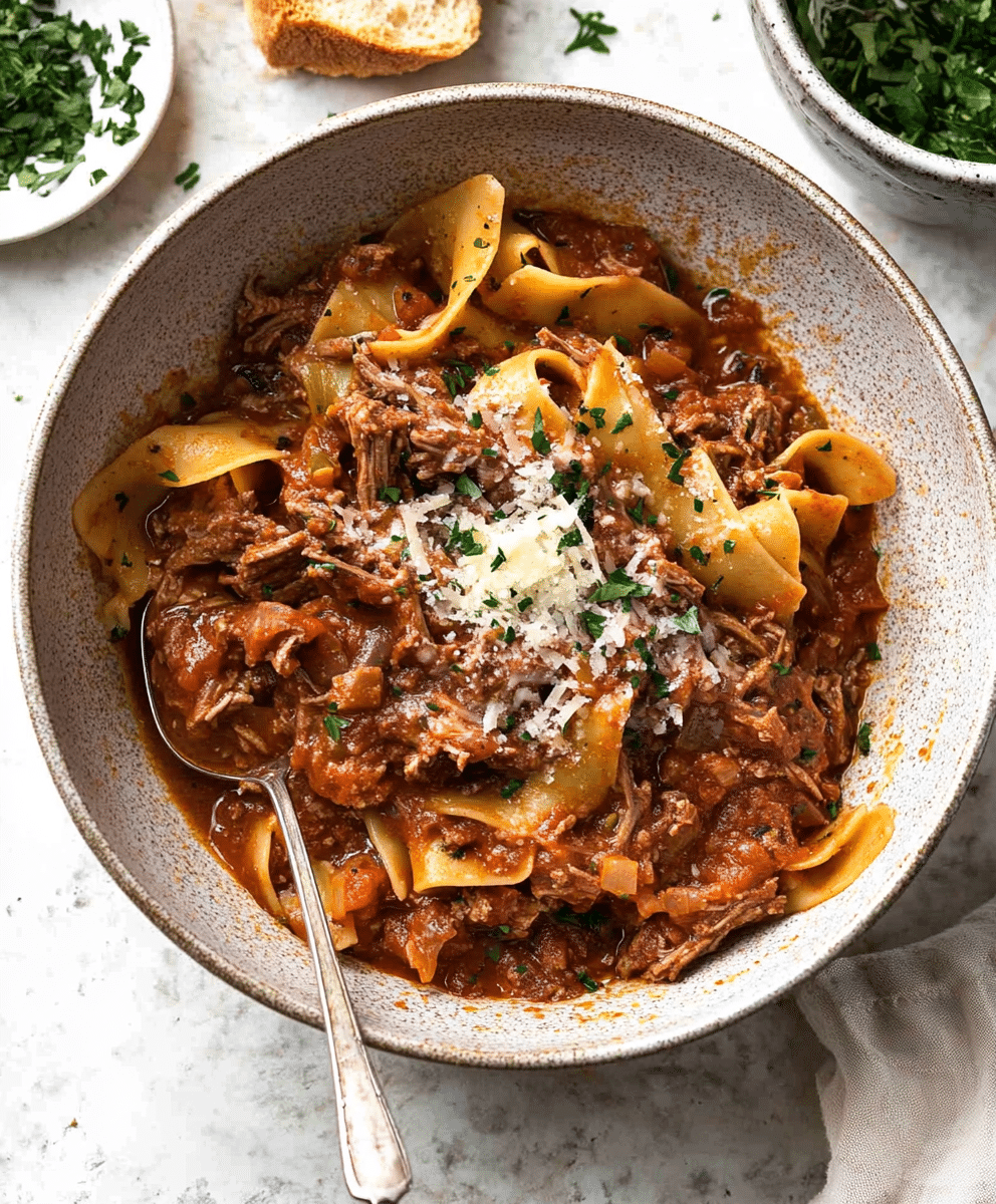 Slow Cooker Beef Ragu Recipe - Savory Recipe