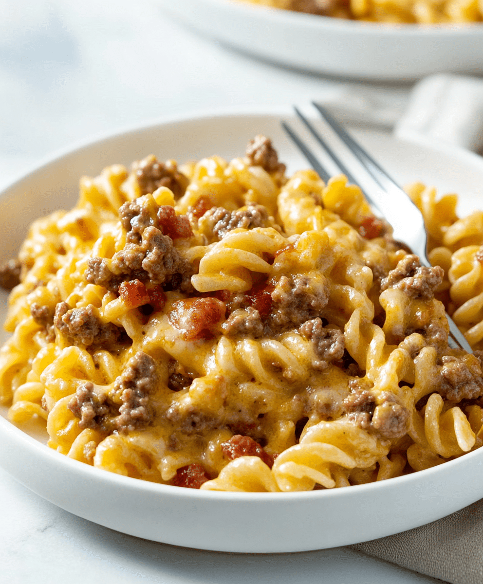 Cheeseburger Pasta Recipe - Savory Recipe