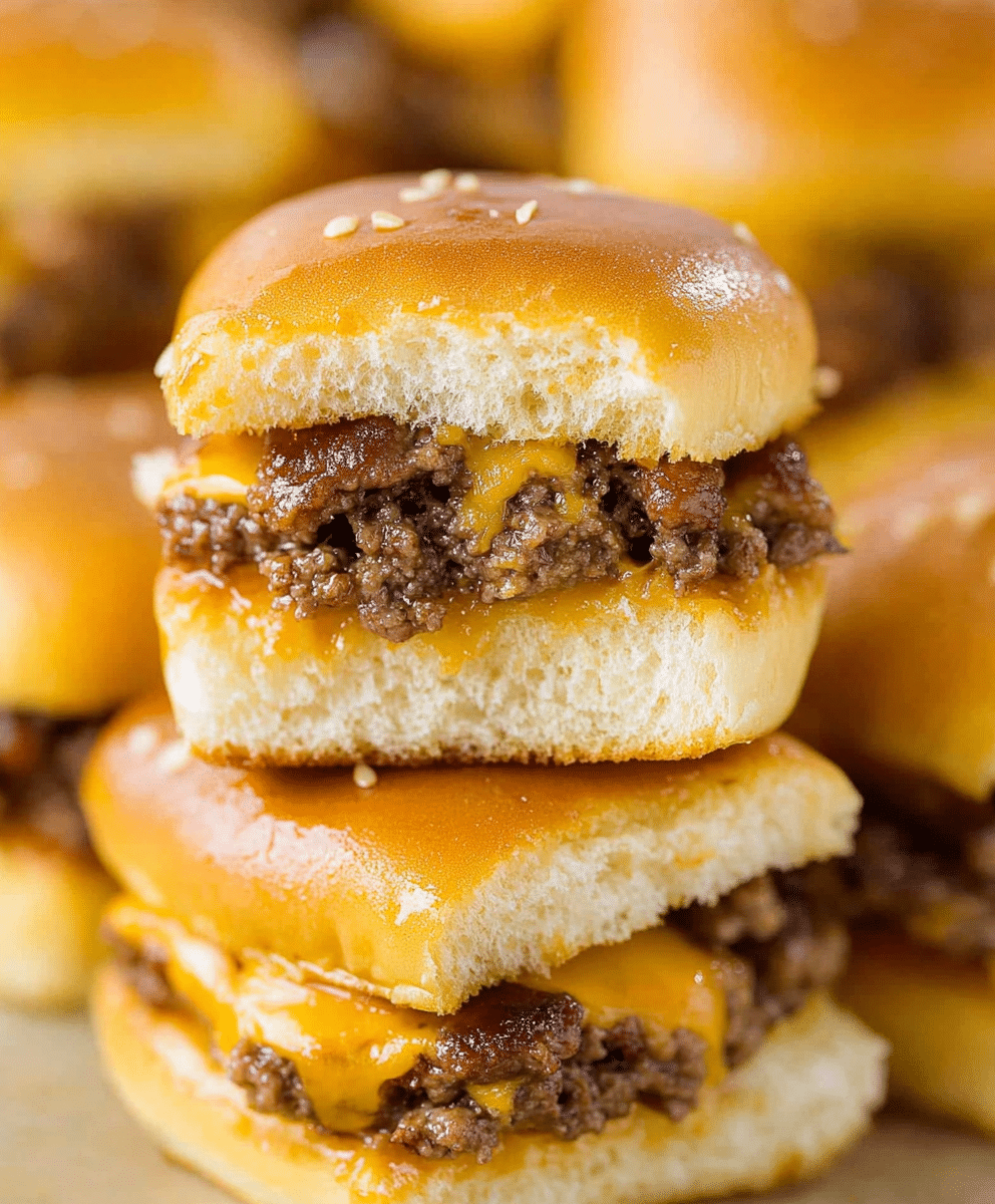 Cheeseburger Sliders Recipe - Savory Recipe