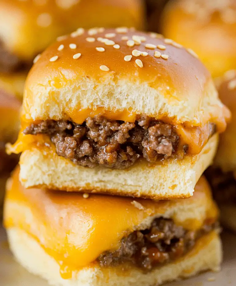 Cheeseburger Sliders Recipe - Savory Recipe