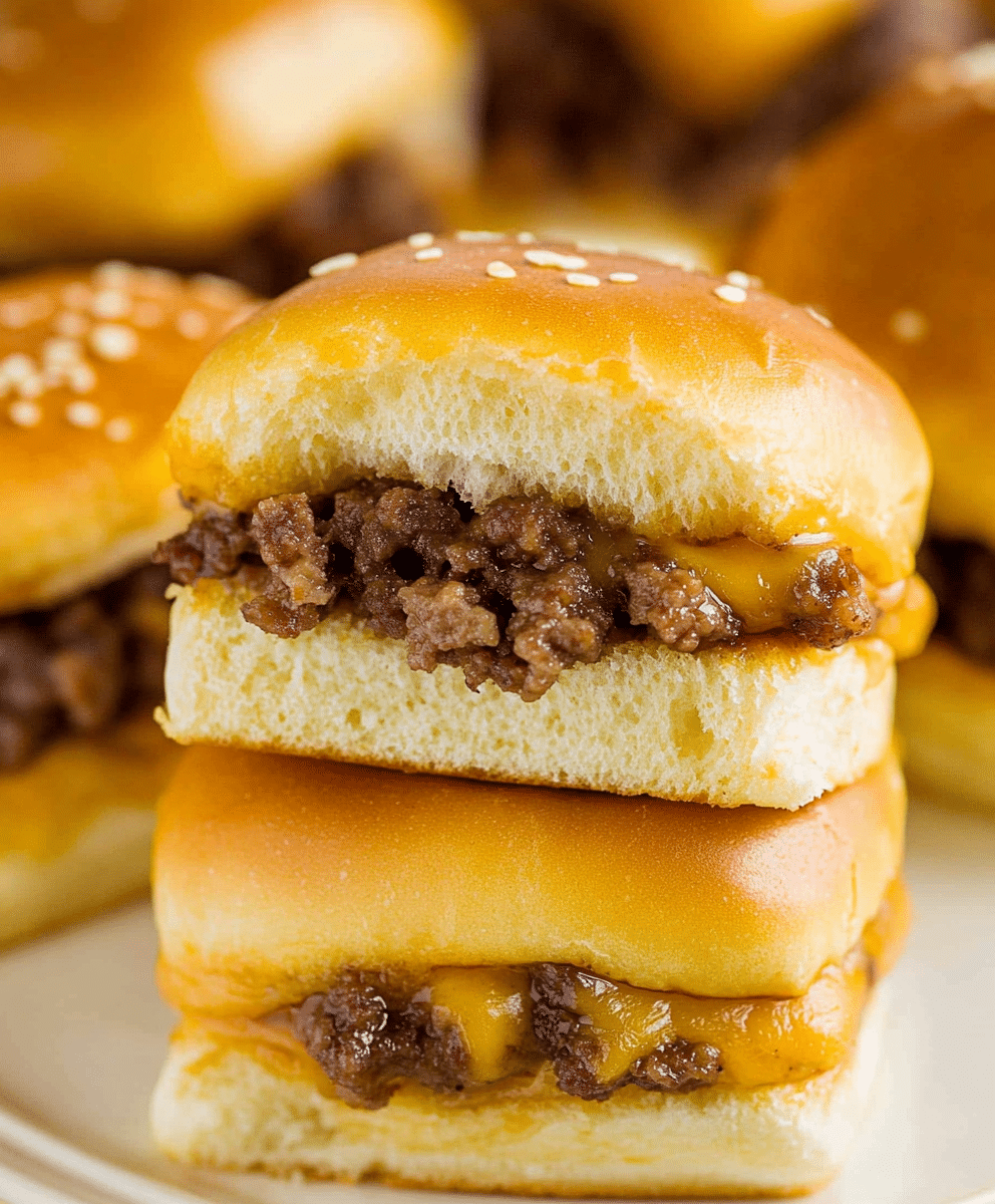Cheeseburger Sliders Recipe - Savory Recipe
