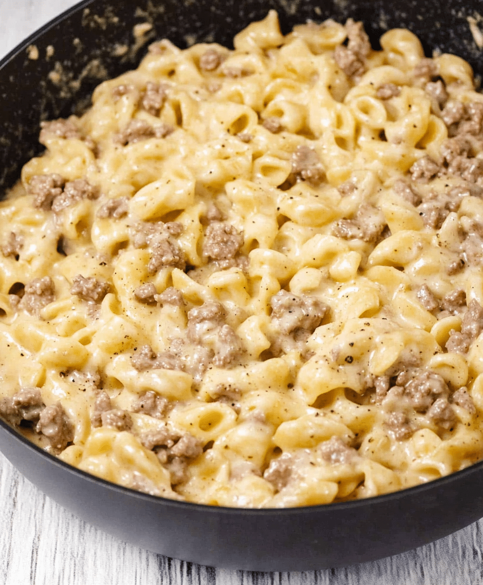 Ground Beef Alfredo Recipe - Savory Recipe