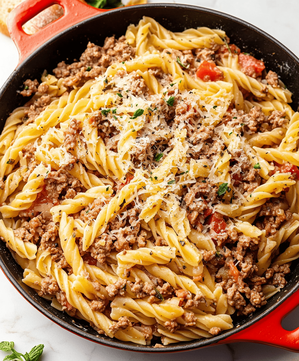 Ground Beef Pasta Recipe - Savory Recipe