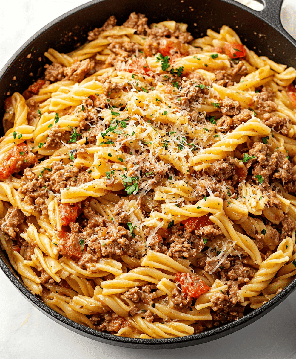 Ground Beef Pasta Recipe - Savory Recipe