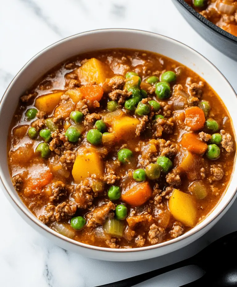 Hamburger Stew Recipe - Savory Recipe