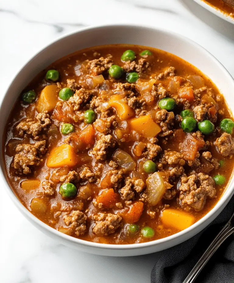 Hamburger Stew Recipe - Savory Recipe