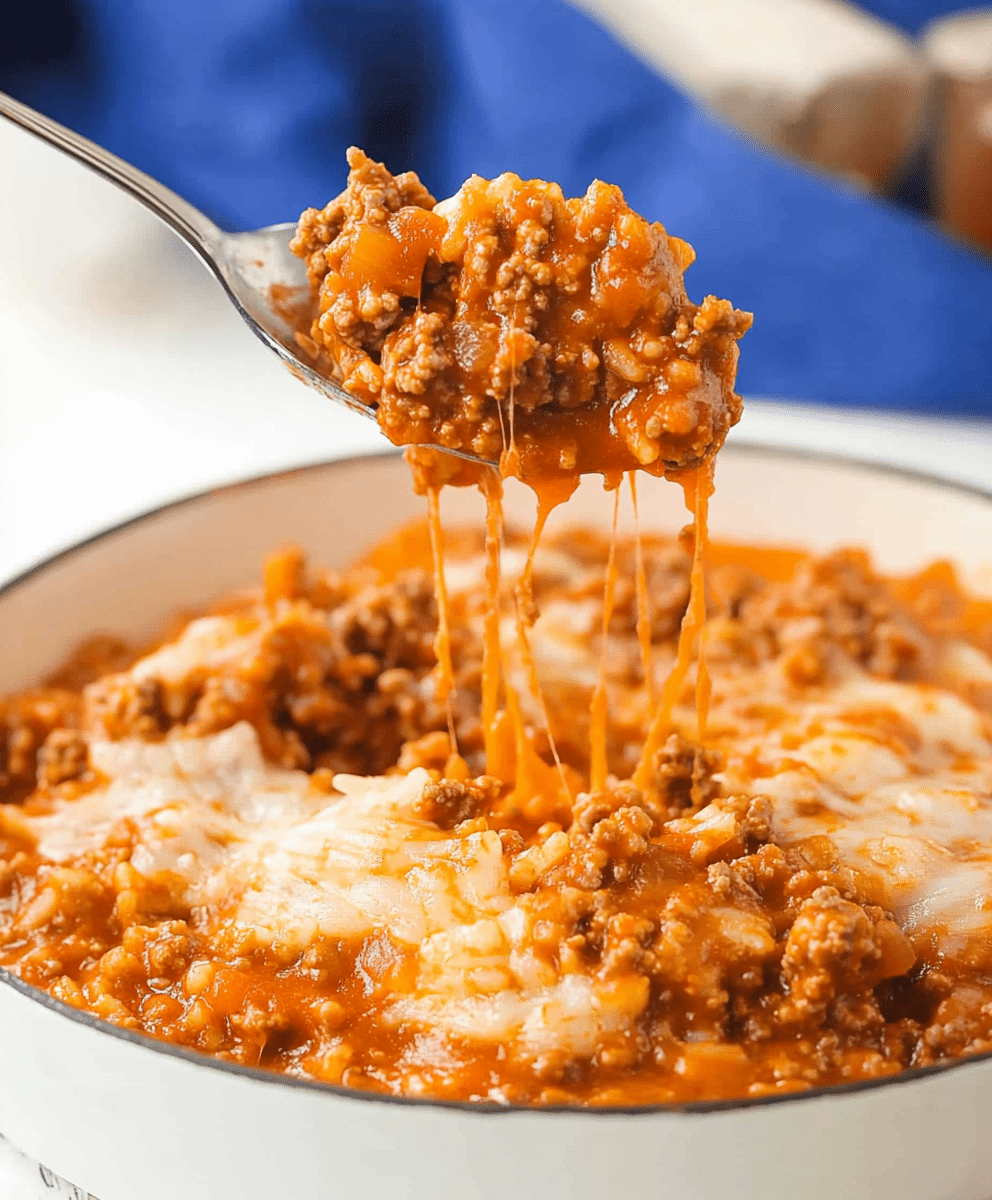 One Pot Sloppy Joe Ground Beef And Rice Recipe - Savory Recipe