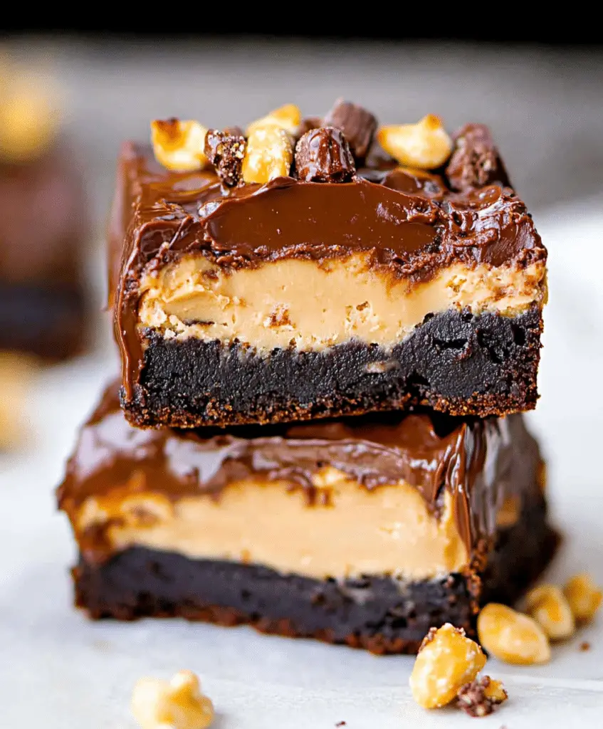 Outrageous Snickers Brownies Recipe - Savory Recipe