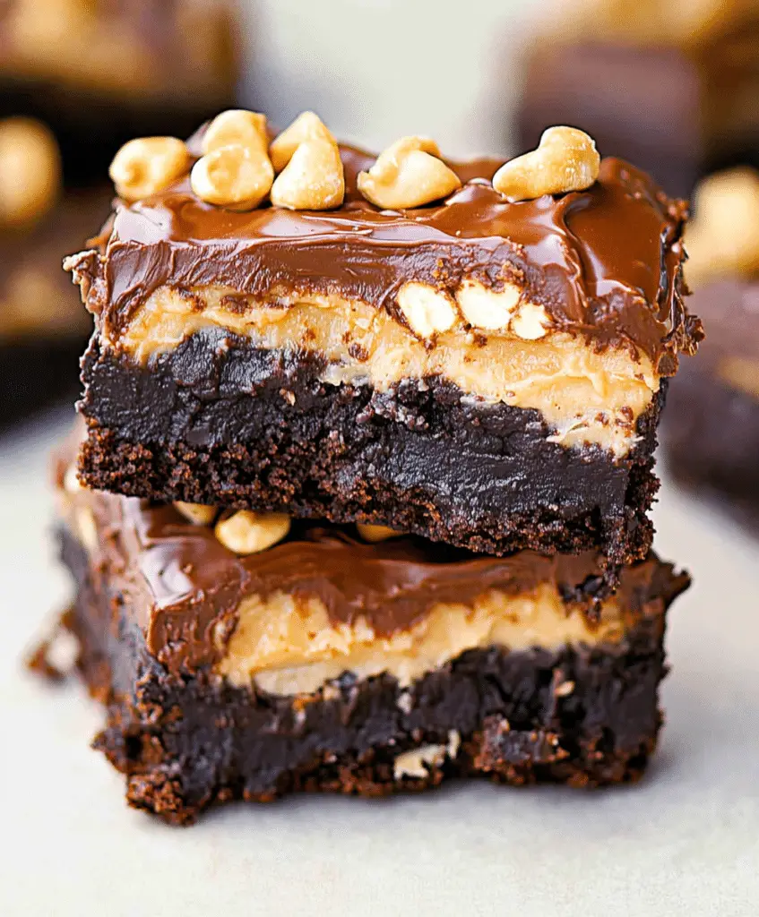 Outrageous Snickers Brownies Recipe - Savory Recipe