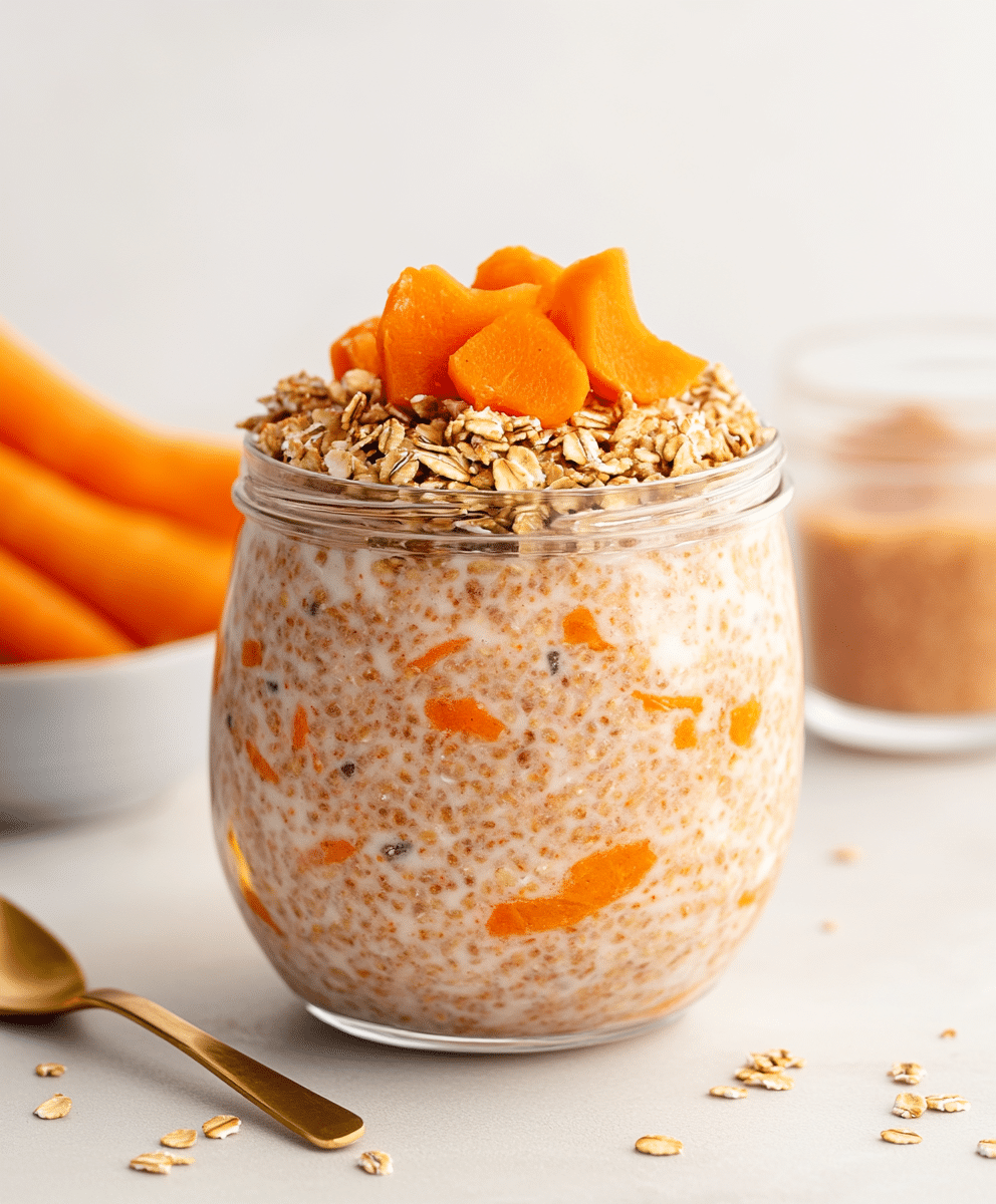 Carrot Cake Overnight Oats Recipe - Savory Recipe
