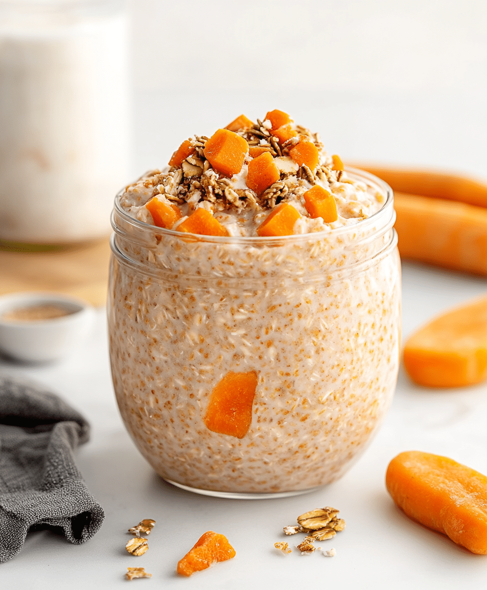 Carrot Cake Overnight Oats Recipe - Savory Recipe