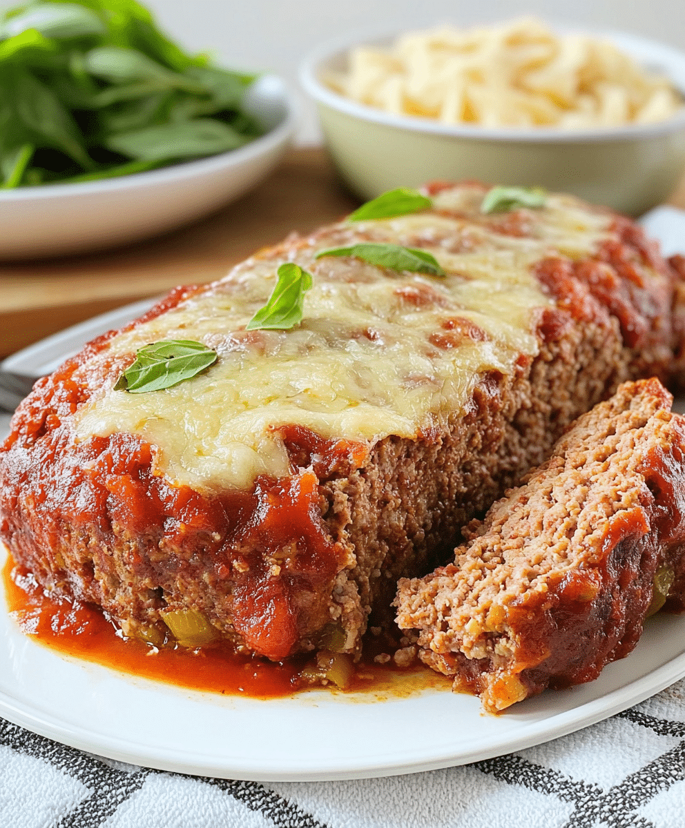 Easy Italian Meatloaf Recipe - Savory Recipe