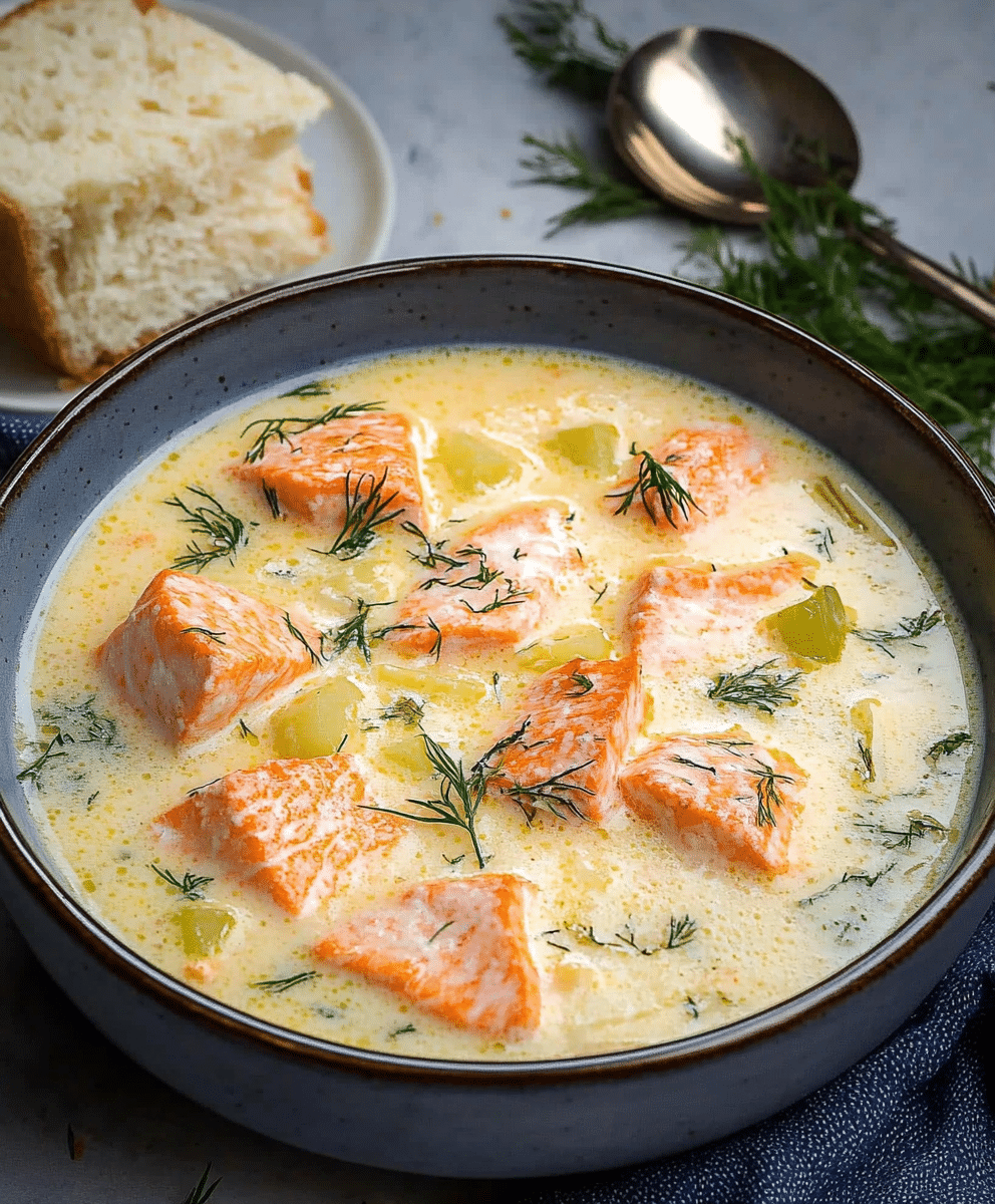 Finnish Salmon Soup (lohikeitto) Recipe - Savory Recipe
