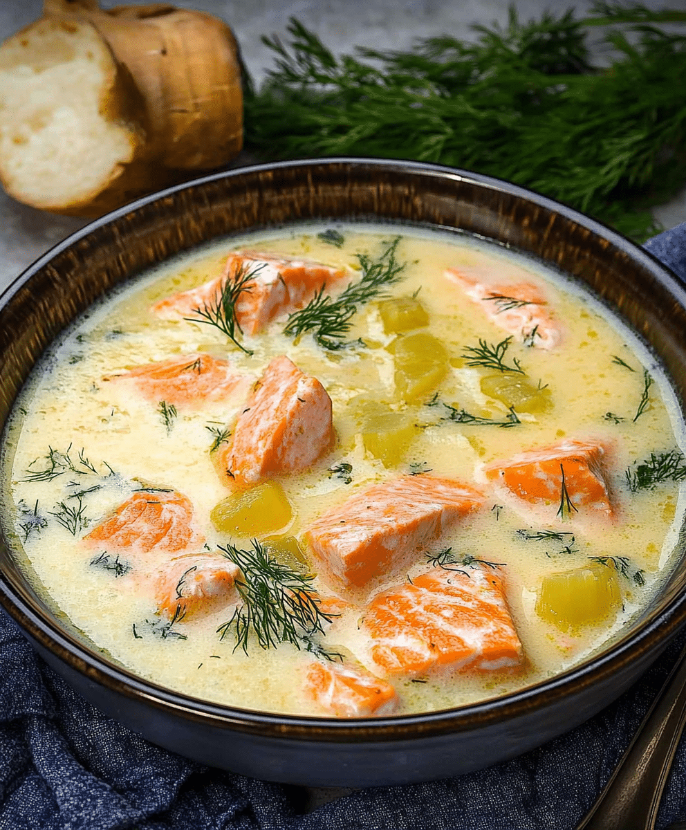 Finnish Salmon Soup (lohikeitto) Recipe - Savory Recipe