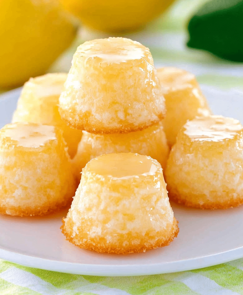 From Scratch Mini Lemon Drop Cakes Recipe - Savory Recipe