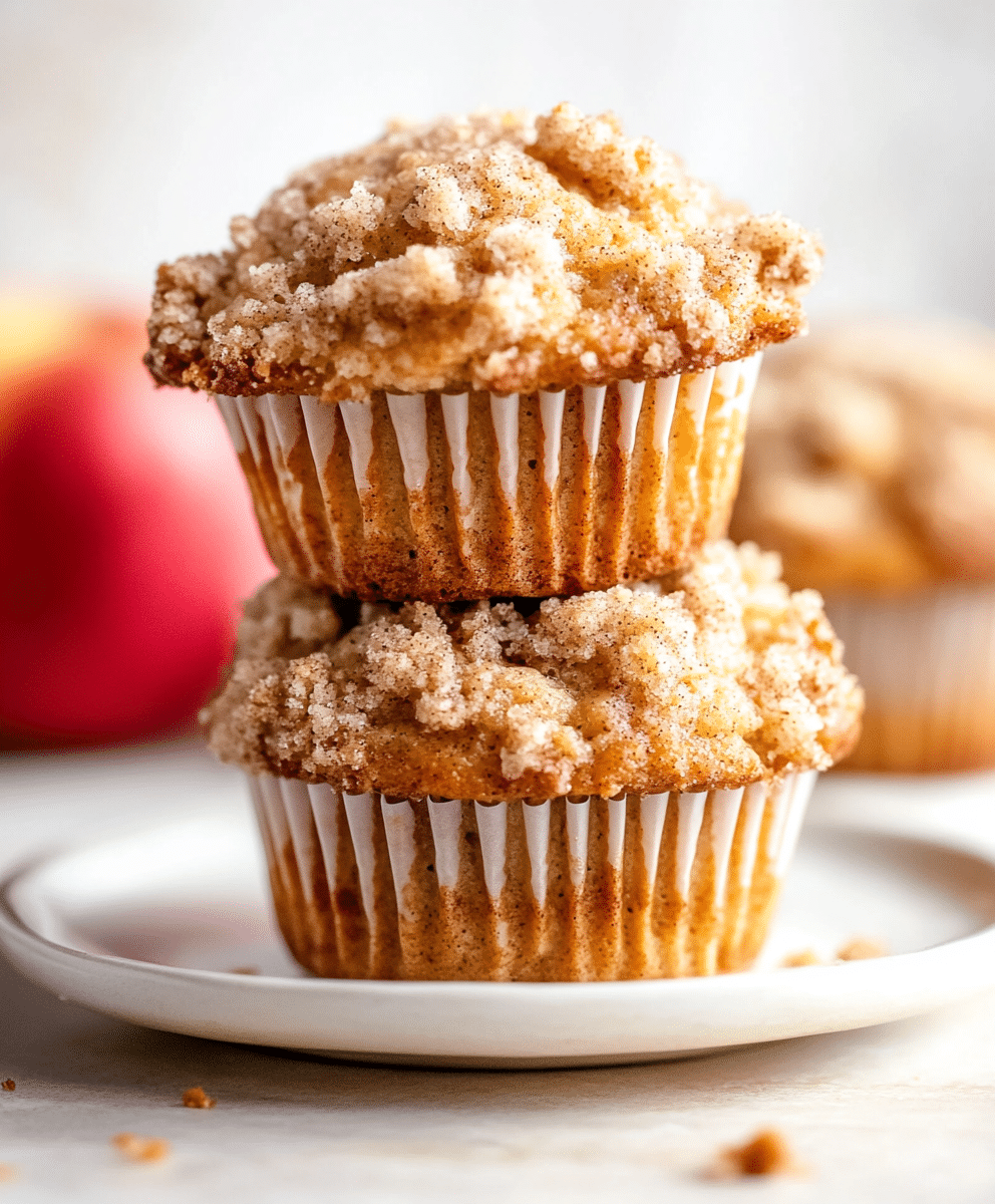 Moist Apple Cinnamon Crumb Muffins Recipe - Savory Recipe