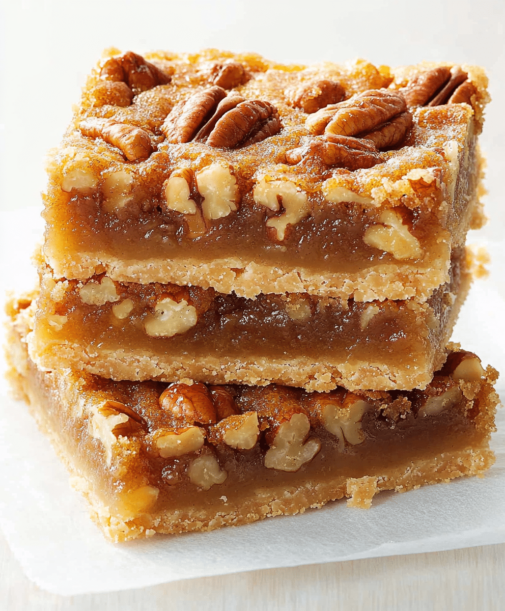 Pecan Pie Bars Recipe - Savory Recipe