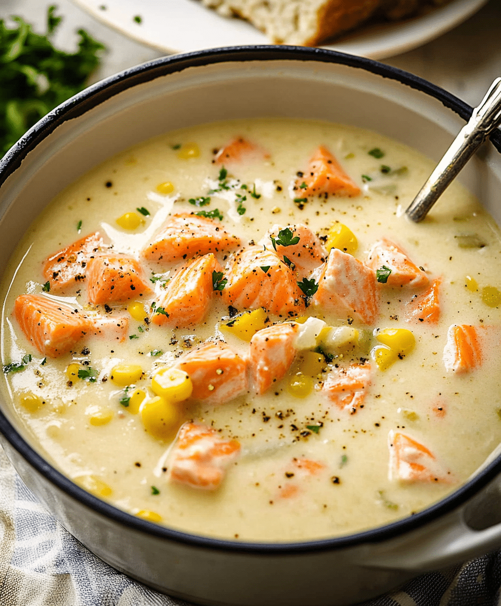 Salmon Chowder Soup Recipe - Savory Recipe