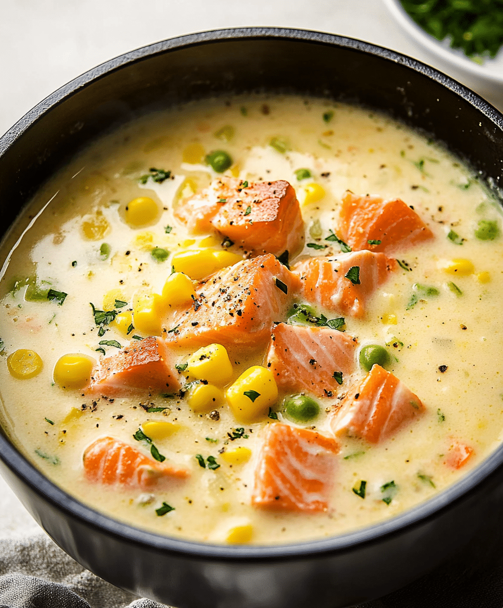 Salmon Chowder Soup Recipe - Savory Recipe