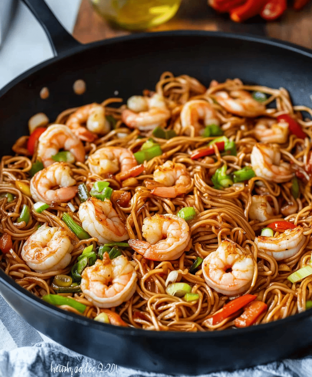 Shrimp Lo Mein Recipe - Savory Recipe
