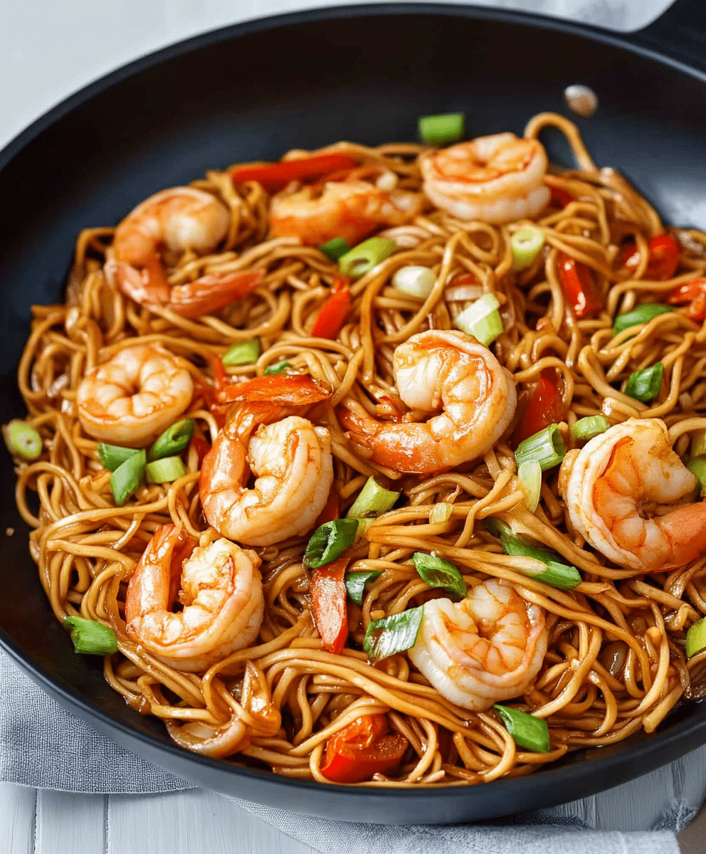 Shrimp Lo Mein Recipe - Savory Recipe