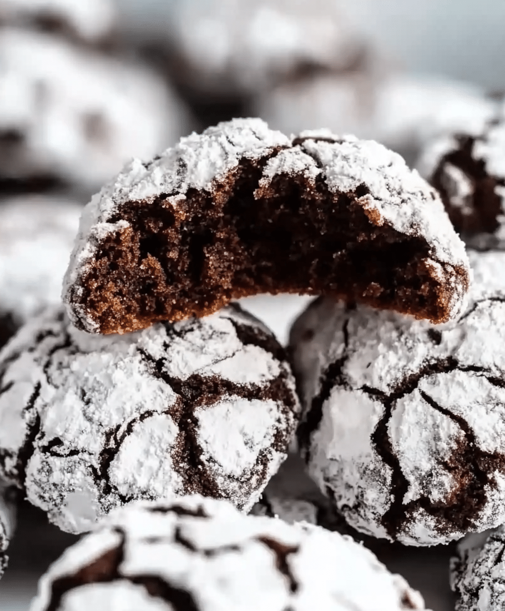 Christmas Crinkle Cookies Recipe - Savory Recipe