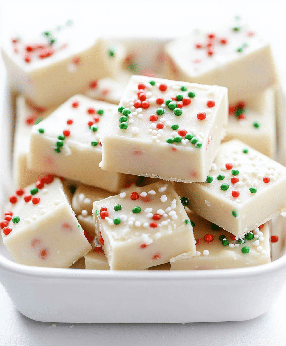 Easy Sugar Cookie Christmas Fudge Recipe - Savory Recipe