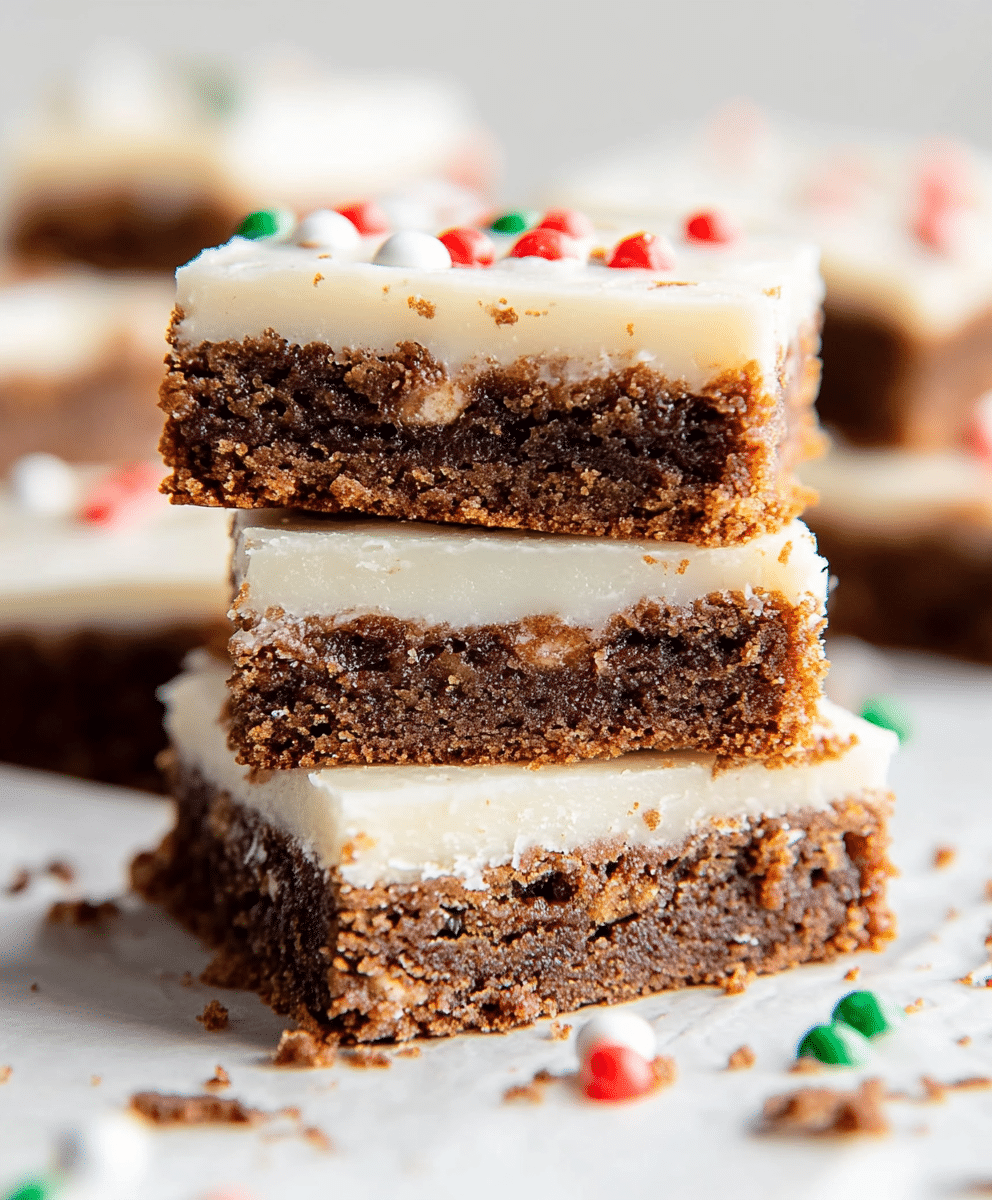 Gingerbread Cookie Bars Recipe - Savory Recipe