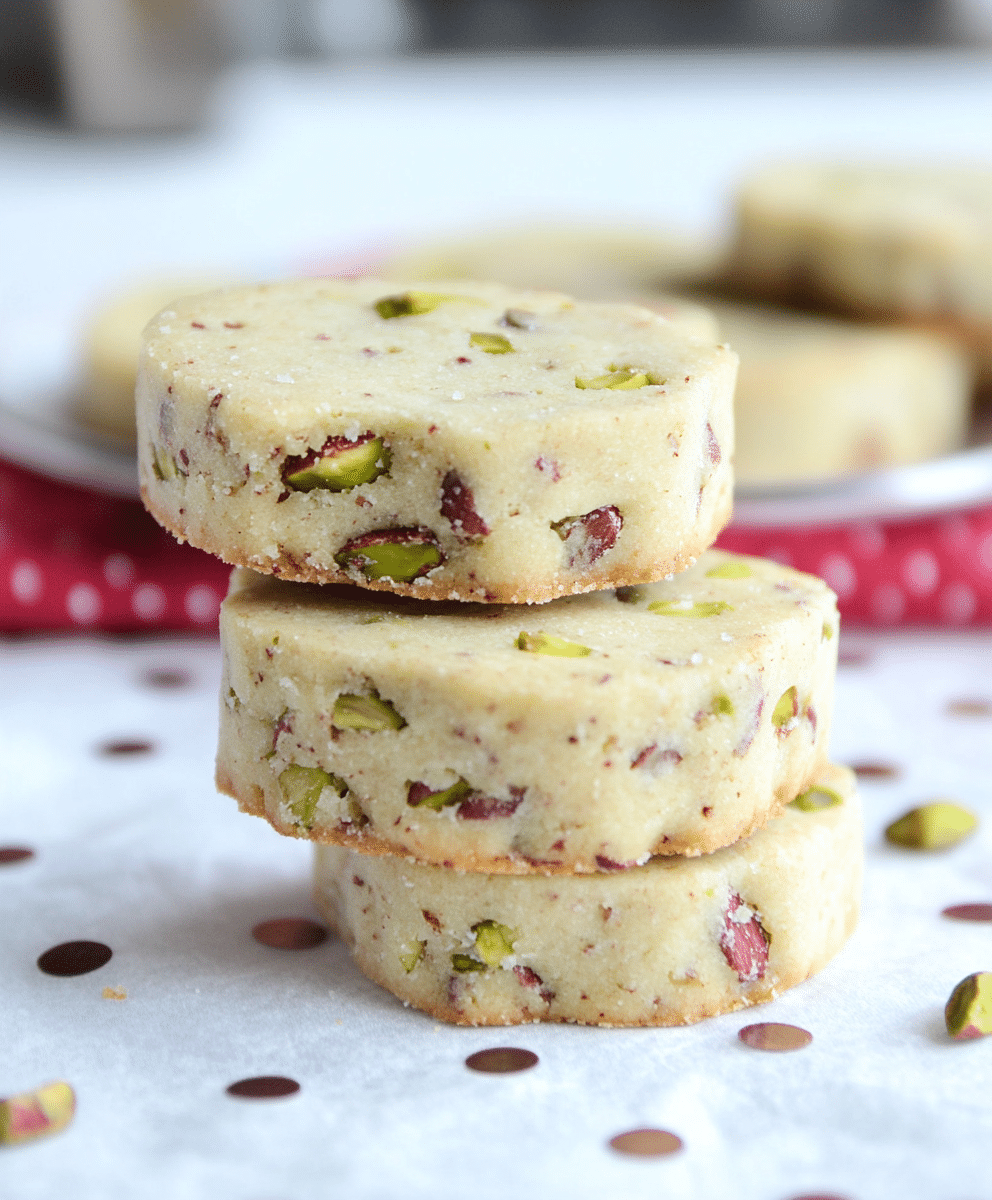 Pistachio Shortbread Cookies Recipe - Savory Recipe